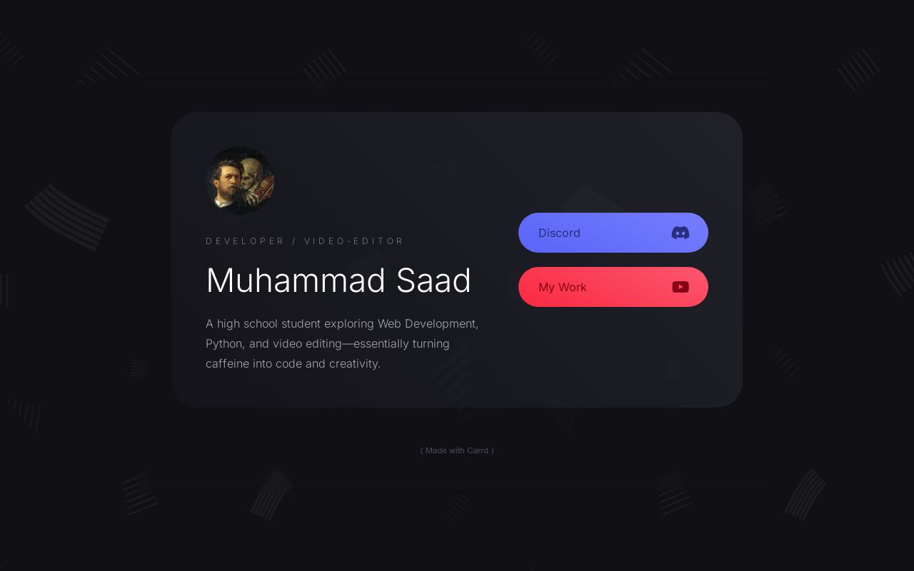 Saad's Portfolio